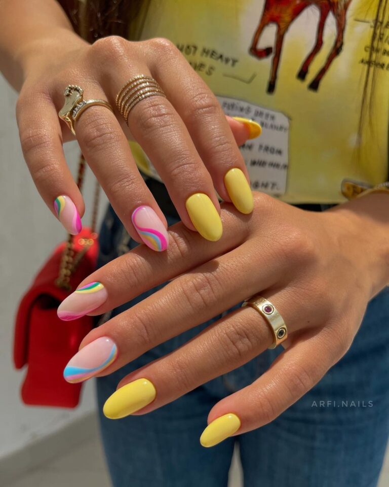 50+ Summer Swirl Nails to Add a Mesmerizing Twist to Your Manicure ...